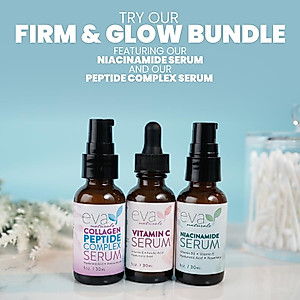 Eva Naturals Anti-Aging 1% Retinol Serum For Face - Granactive Retinoid with Squalane Dark Spots, Fine Lines & Wrinkles - Collagen Boosting Moisturizer - Pure Retinol Night Serum for Face (2 Oz)