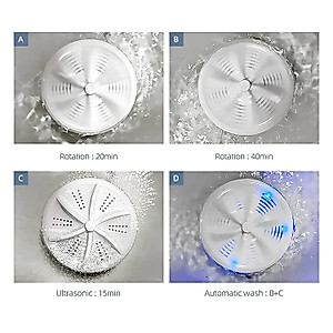 Mini Portable Washing Machine - Portable Washing Machine for sink, Ideal for Washing Light Clothes and Dishwasher, Portatil Folding Suitable For Travel, Home, RV, Office, College Room, Apartment