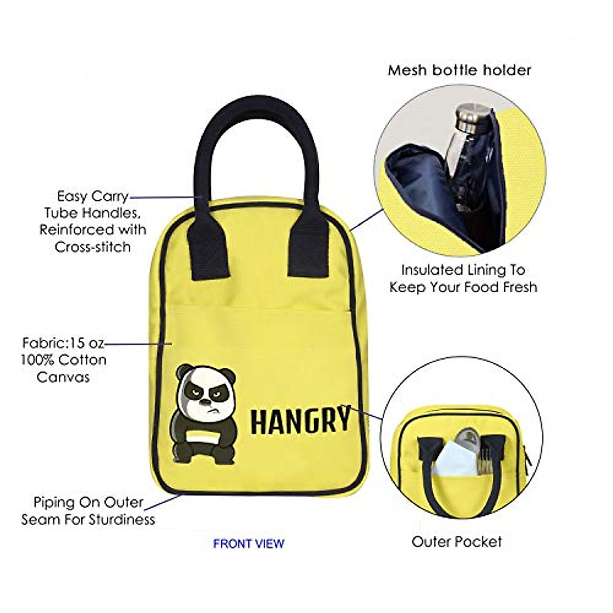 Eco Right Insulated Lunch Bag Women, Work Lunch Box for Men, Adults