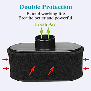 HOODELL 2 Pack 11013-7047 Air Filter with Pre Filter - for Kawasaki FR651V FR691V FR730V Engine Hustler Husqvarna Gravely Lawn Mower Tractor Air Filter