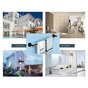 Towel BAR Rack Towel Rack Bathroom Single Towel Storage Rack Towel Bar,Stainless Steel Towel Rail,Wall Mounted Towel Rod for Laundry Room or Kitchen Bathroom Hardware/50Cm (Size : 50Cm)