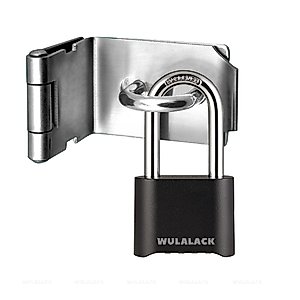 WULALACK Outdoor Combination Lock, Heavy Duty Weatherproof Pad Locks with Code, Resettable Padlock Combination for Sheds Fence, Gate Hasps, Storage Unit