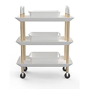 5-Pack Commercial Bus Tubs Box/Tote Box, White Plastic Storage Bin with Handles/Wash Basin Tub (8 Liter)