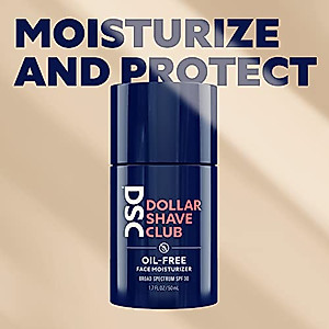 Dollar Shave Club | Ultimate Skincare Bundle | Oil Control Face Wash (3.4 oz), Oil-Free Face Moisturizer with SPF 30 (1.7 oz), & Eye Savior (0.5 oz) | Men's Skincare | Skin Care Routine