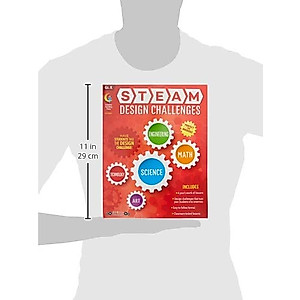 Creative Teaching Press Creative Teaching STEAM Design Challenges Resource Book, Kindergarten (Science, Technology, Engineering, Art, Math) (8207)