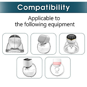 Begical Wearable Breast Pump 19mm Flanges Compatible with Momcozy/Tsrete/kmaier/hezkugu Breastpump Replacement Parts Replace Flange Insert Silicone Shields Use with S9|S10|S12|S9 Pro|S12 Pro