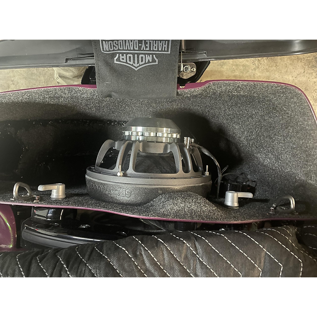 SPL Bagger Audio Harley Saddlebag 10" Mid-mount Inside Speaker Adapter Mounting Rings & Install Kit 2014-2022