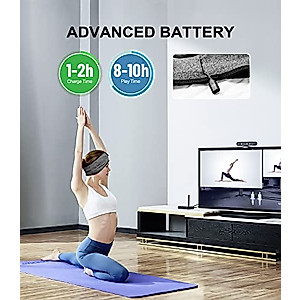 Sleep Headband, Enjoying Wireless Sleep Earbuds Noise Cancelling Headband Bluetooth Headphones with Thin Speakers, Sleep Headphones for Sleep,Workout,Yoga,Travel,Insomnia,Leisure