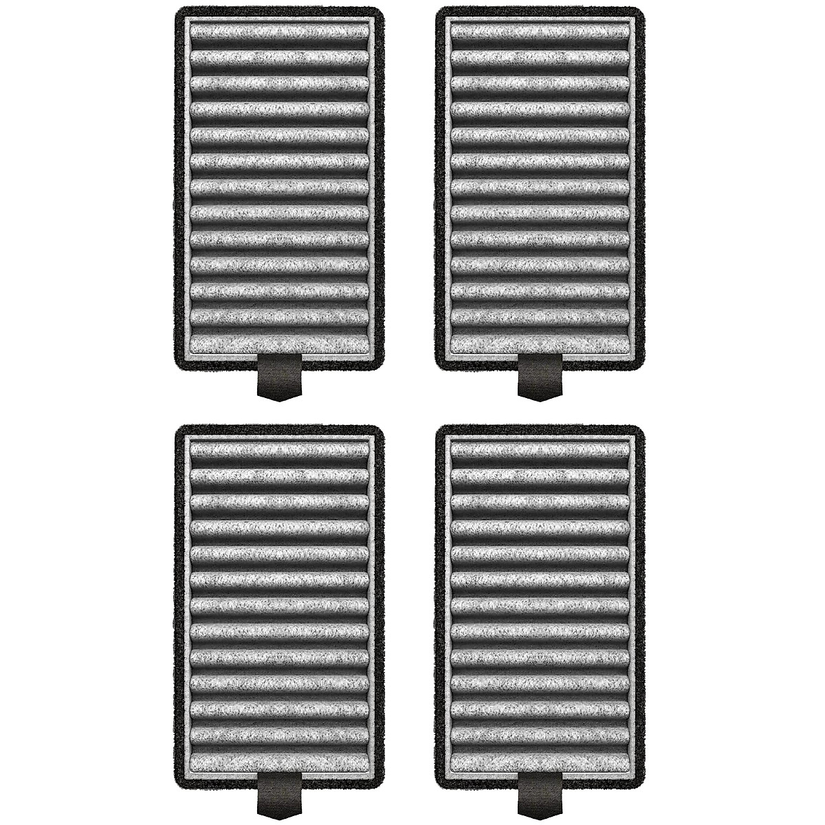 Fette Filter -DSTx HEPA + Carbon Premium Filter Replacement Compatible with Clarifion DSTx Mini Personal Air Purifiers - Pack of 4