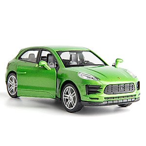RMZ City 1:36 Scale Diecasting Alloy Car Model Porsche McCann Toy Car, Pull Back Vehicles Toy Car for Toddlers Kids Boys Girls Gift (Green)