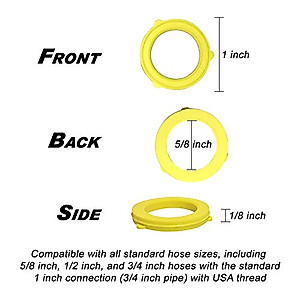 DieHard Nozzles and Garden Tools Easy to Spot Yellow Hose Washers