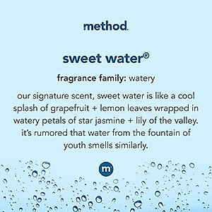 Method Foaming Hand Soap, Sweet Water, Biodegradable Formula, 10 oz, (Pack of 1)