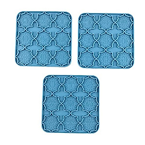 Letters Molds Resin 26 Molds Keychain Alphabet Molds Silicone for Resin Molds Home DIY Rolling Tray Cover (Blue, One Size)