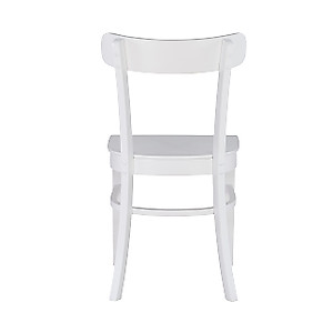 Linon Dayleen White Wooden Dining Chairs, Set of 2 Fully Assembled