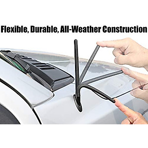 AntennaMastsRus - The Original 6 3/4 Inch Replacement Rubber Antenna Mast fits Toyota Tundra (2000-2020) Accessories - USA Stainless Steel Threading - Car Wash Proof - Internal Copper Coil