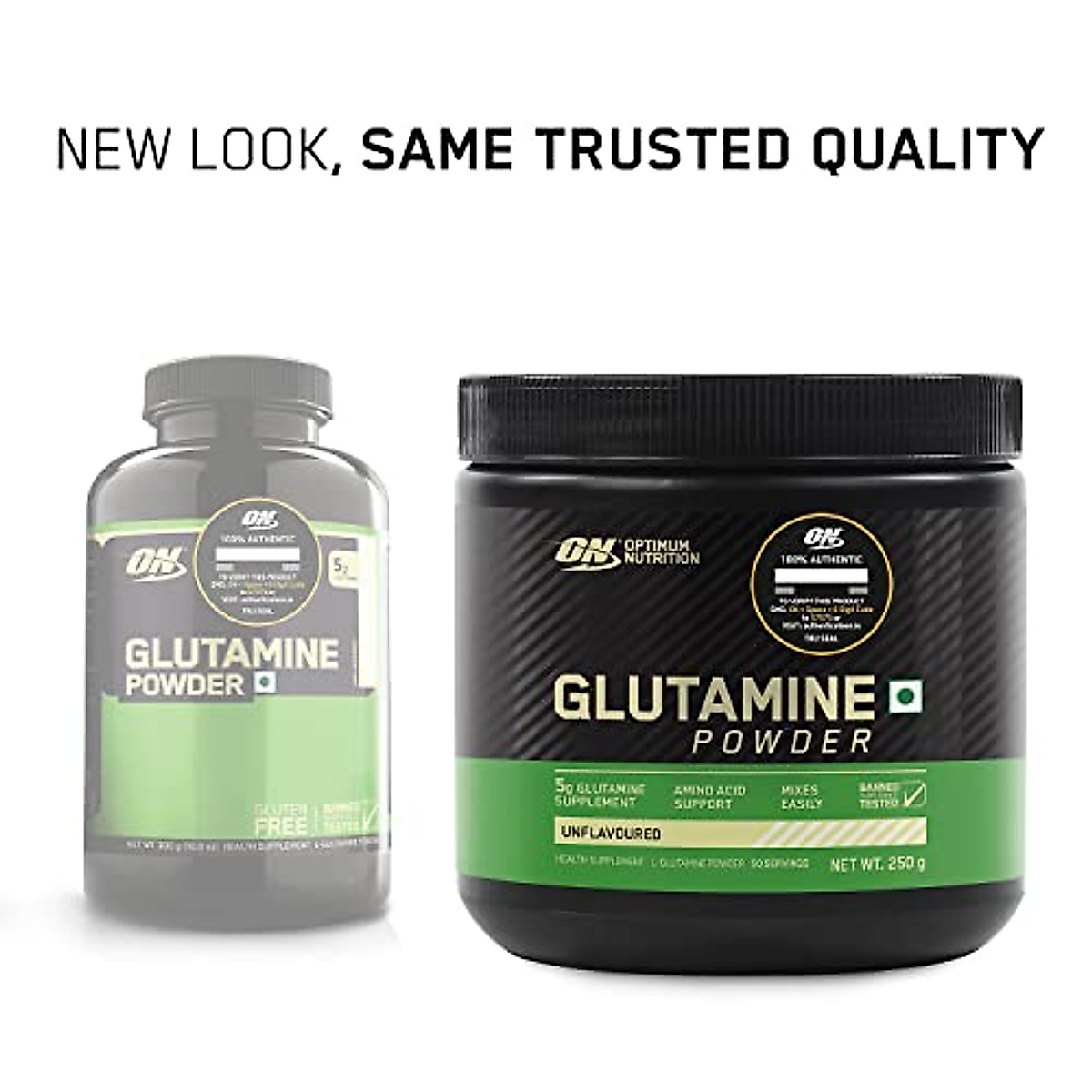 Optimum Nutrition L-Glutamine Muscle Recovery Powder, 300g, Unflavored, 58 Servings