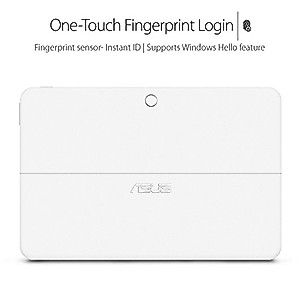 ASUS T102HA-D4-WH Transformer Book 10.1" 2 in 1 Touchscreen Laptop, Intel Quad-Core, White, Pen and Keyboard Included