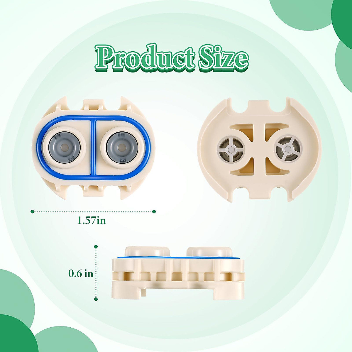 Enhon Check Valve Assembly Replacement for RP73625, Check Valve Parts Compatible with Peerless and Delta Single Handle Tub/Showers Faucet, Compatible with Pressure Balance Cartridge RP70538