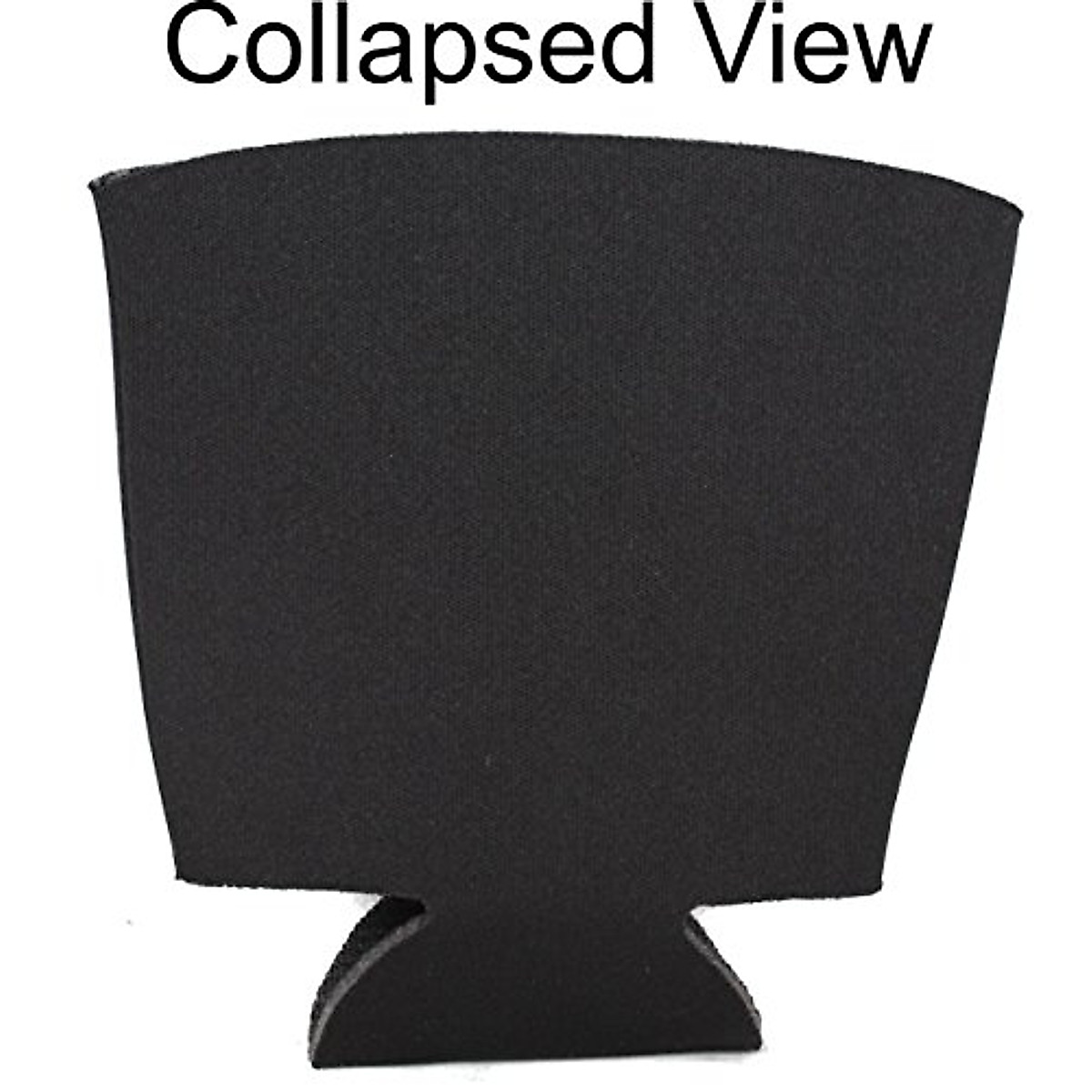 Blank Foam Party Cup Coolie (6 Pack, Black)