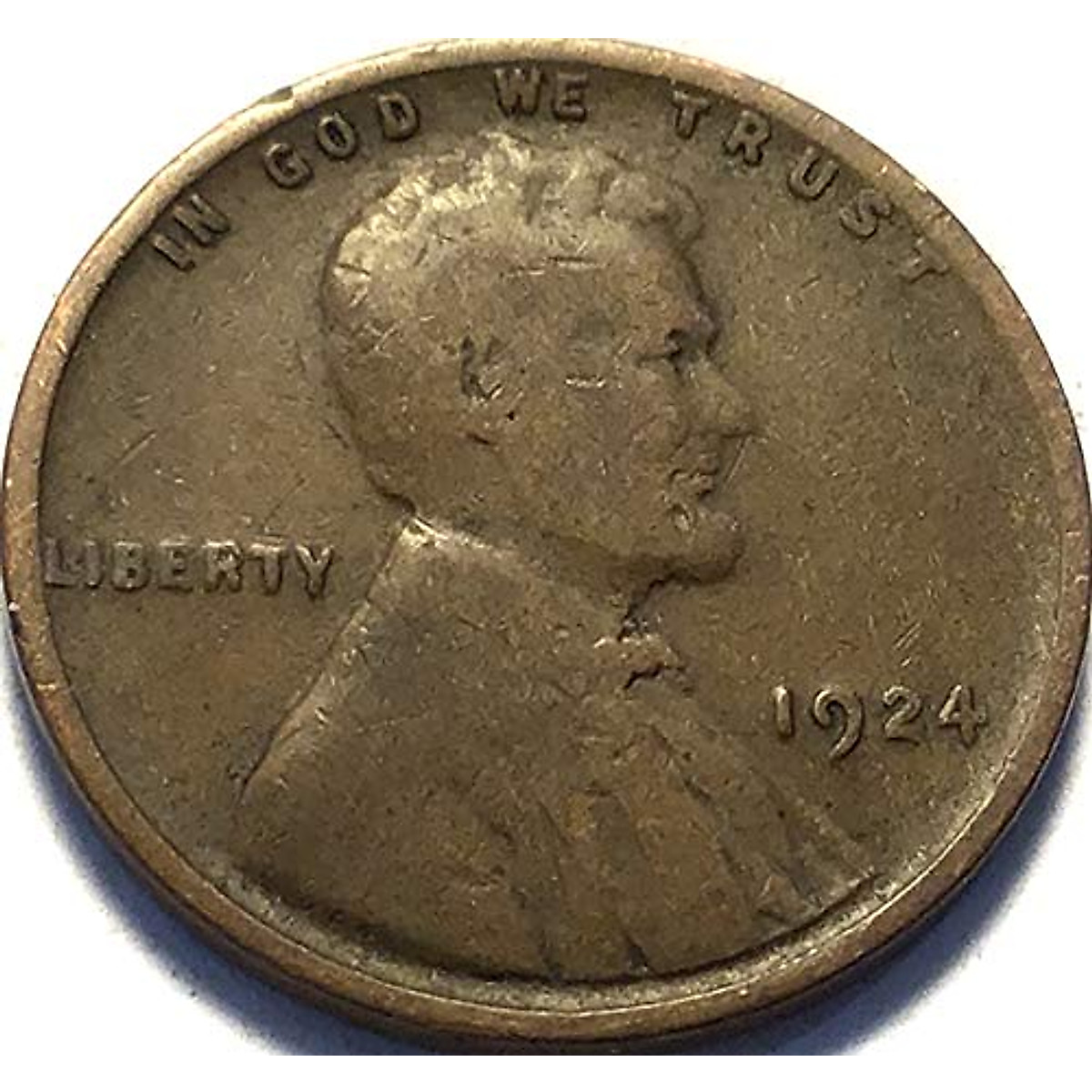 1924 P Lincoln Wheat Cent Penny Seller Good