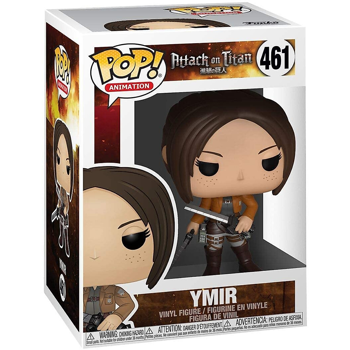 POP Attack on Titan - Ymir Funko Pop! Vinyl Figure (Bundled with Compatible Pop Box Protector Case), Multicolored, 3.75 inches