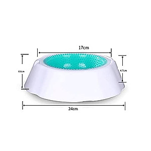 FUUIE Bowls for Food and Water Pet Summer Cooling Bowl to Keep Water Fresh Cold Chilled Pet Water Dog Frosty Bowl (Color : Blue)