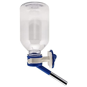 Choco Nose Patented No-Drip Water Bottle/Feeder for Guinea Pigs/Hamsters/Bunnies/Ferrets/Other Small Pets, Critters and Animals -for Cages, Crates or Wall Mount. 10.2 oz. Nozzle 10mm, Blue (C128)