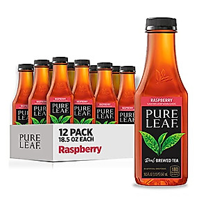 Pure Leaf Iced Tea, Raspberry 18.5 Fl Oz (Pack of 12)