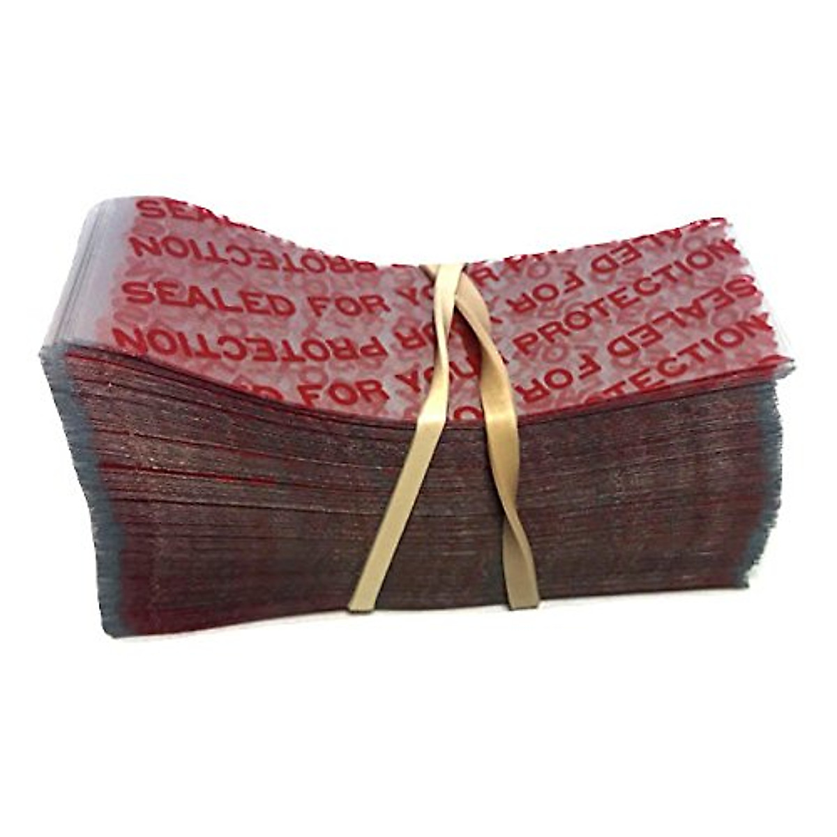 66 x 25 mm RED Print Perforated Shrink Band for Growler Bottles, Pharmaceutical Bottles, Gallon Jugs, Honey Bottles, and More. Fits 1 1/4" to 1 1/2" Diameter - Pack of 250