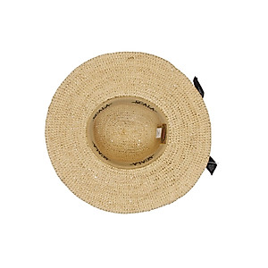 Scala Women's Big Brim Raffia Hat, Natural, One Size