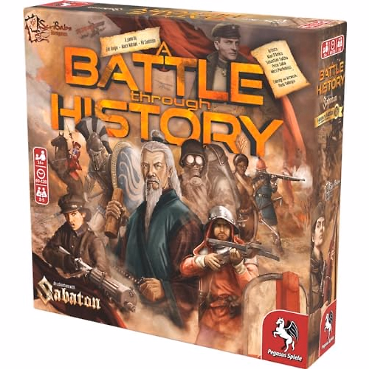 A Battle Through History - Board Game by Pegasus Spiele 2-5 Players – Board Games for Family – 60-120 Minutes of Gameplay – Games for Family Game Night – Teens and Adults Ages 14+ - English Version
