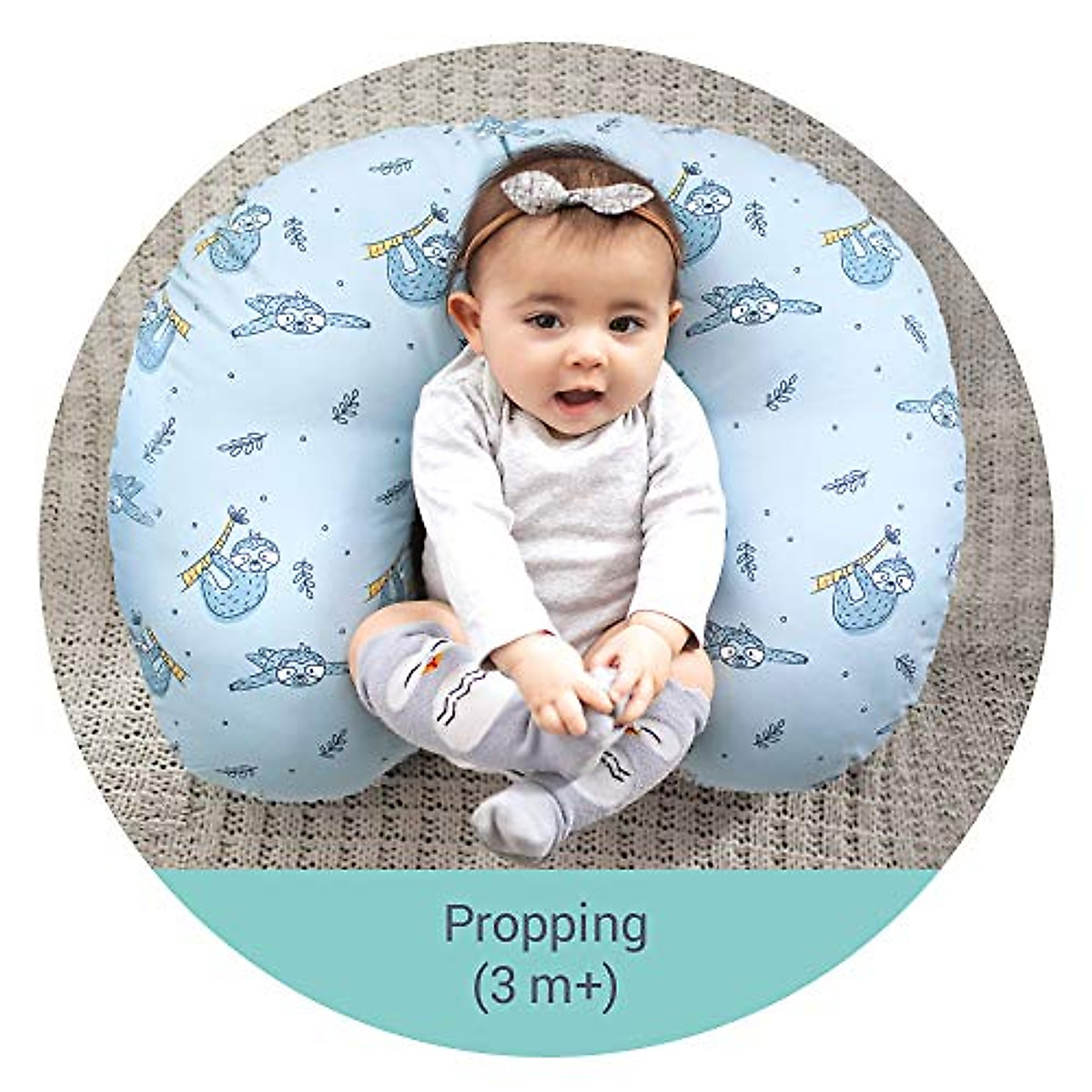 Nuby Support Pod Infant Breastfeeding Support Pillow by Dr. Talbot's, White