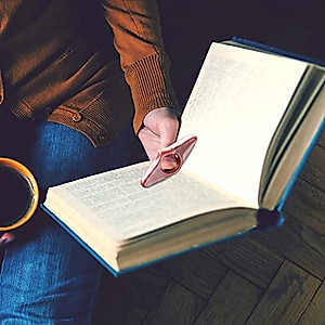 3 Pieces Thumb Book Page Holder Resin Thumb Bookmark Personalized Thumb Reading Ring Handmade Finger Book Holder Book Reading Accessories for Reading in Bed Teachers Readers Book Lovers Gifts Literary