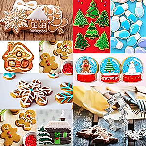 20 Pieces Christmas Cookie Cutters for Xmas/Holiday/Wonderland Party Supplies/Favors - Including Glove, Gingerbread, Angel, Candy Cane, etc