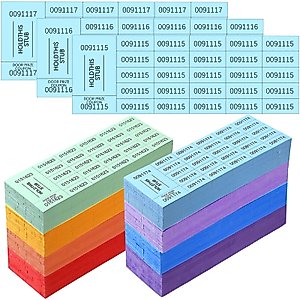 Kosiz 2000 Sheets Raffle Ticket 25 Bid Chinese Auction Tickets Tricky Tray Basket Raffle Sheets for Fundraiser Events Carnival Class School Entry Door Prize(Multicolor)