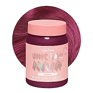 Lime Crime Unicorn Hair Dye Full Coverage, Aesthetic (Mauve) - Vegan and Cruelty Free Semi-Permanent Hair Color Conditions & Moisturizes - Temporary Mauve Hair Dye With Sugary Citrus Vanilla Scent