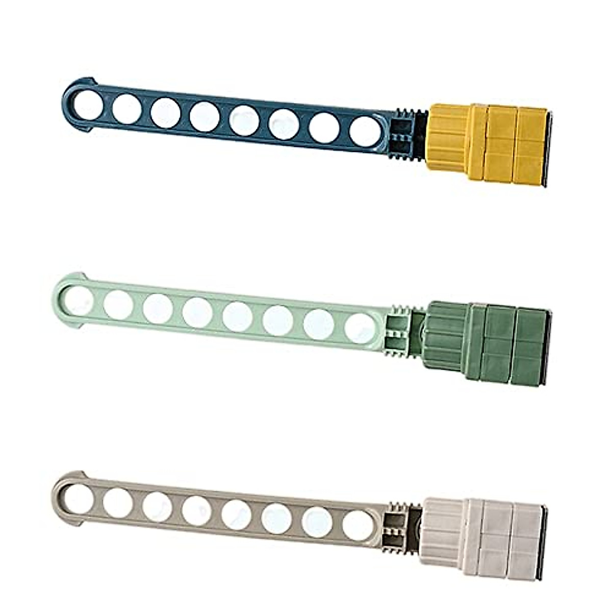 HomeSoGood 3Pcs Portable Clothes Hanger Plastic Multifunction 8-Holes Space Saving Window Frame Drying Rack