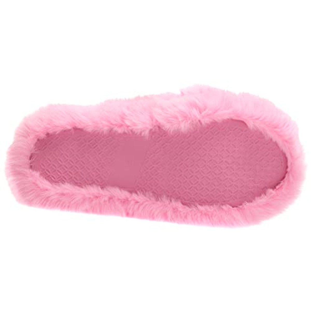 Amazon Essentials Women's Fluffy Slipper, Bright Pink, 8