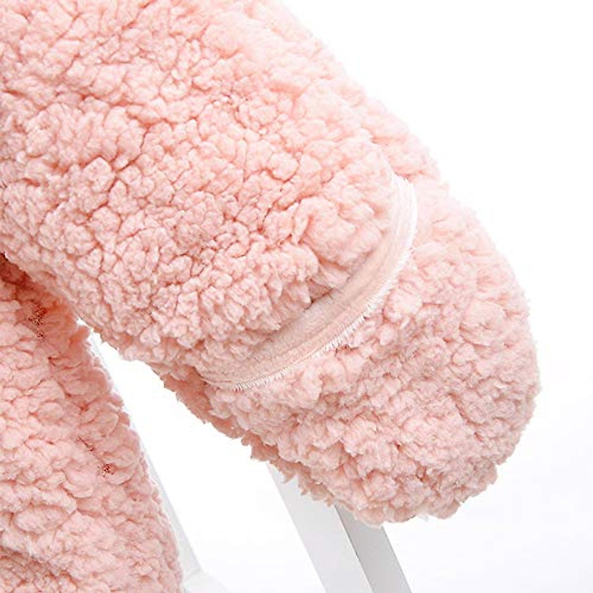 Aivtalk Baby Toodler Fuzzy Jacket Cute Hoodie Cotton Coat Winter Warm Outerwear (2-3 Years, Light Pink)