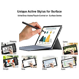 BoxWave Stylus Pen Compatible with Acer Spin 5 (Stylus Pen ActiveStudio Active Stylus 2020, Electronic Stylus with Ultra Fine Tip for Acer Spin 5 - Jet Black