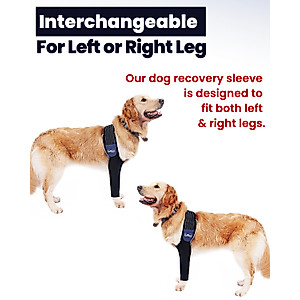 LufeLux Dog Leg Sleeve, Dog Compression Sleeve, Dog Cone Alternative, Keep Dog from Licking Wound with Strechy Adjustable Elastic Band, for Hot Spots, Wounds, Bandages