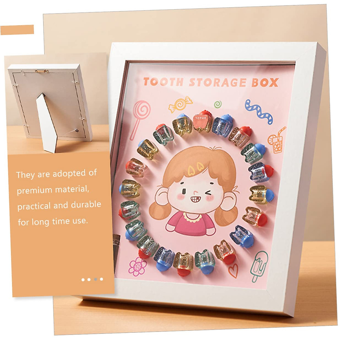 Hohopeti Baby Kit 1 Set Box Milk Teeth Storage Box Baby Keepsake Box Kids Keepsake Box Collection Container Baby Keepsake Case Baby Organzier Baby Teeth Keepsake Box