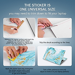 Vast Ocean Laptop Skin Sticker 15.6 Inches Personalized Universal 12.1 13 13.3 14 15 15.4 Inches Netbook Skin Sticker Reusable Notebook PC Art Protector by AORTDES