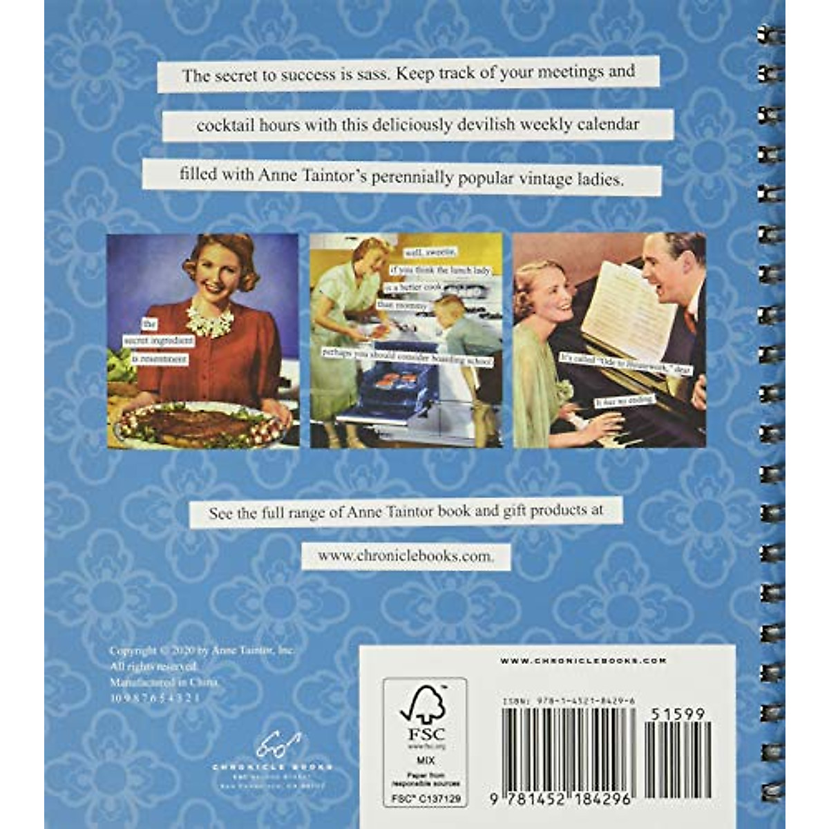 Anne Taintor 2021 Engagement Calendar: (Funny Woman Calendar, Weekly Planner with Vintage Ads and Funny Captions)