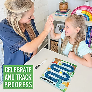 Dinosaur Reward Chart for Kids Behavior Chart for Home - Kids Reward Chart Magnetic Responsibility Chart for Kids, Toddler Reward Chart for Toddlers 2-4 Years, Good Behavior Chart for Kids at Home
