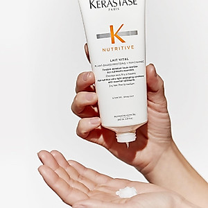KERASTASE Nutritive Lait Vital Hydrating Conditioner | Adds Moisture, Shine, and Nourishment | Smoothing and Softening | With Plant-Based Proteins & Niacinamide | For Fine to Medium Dry Hair
