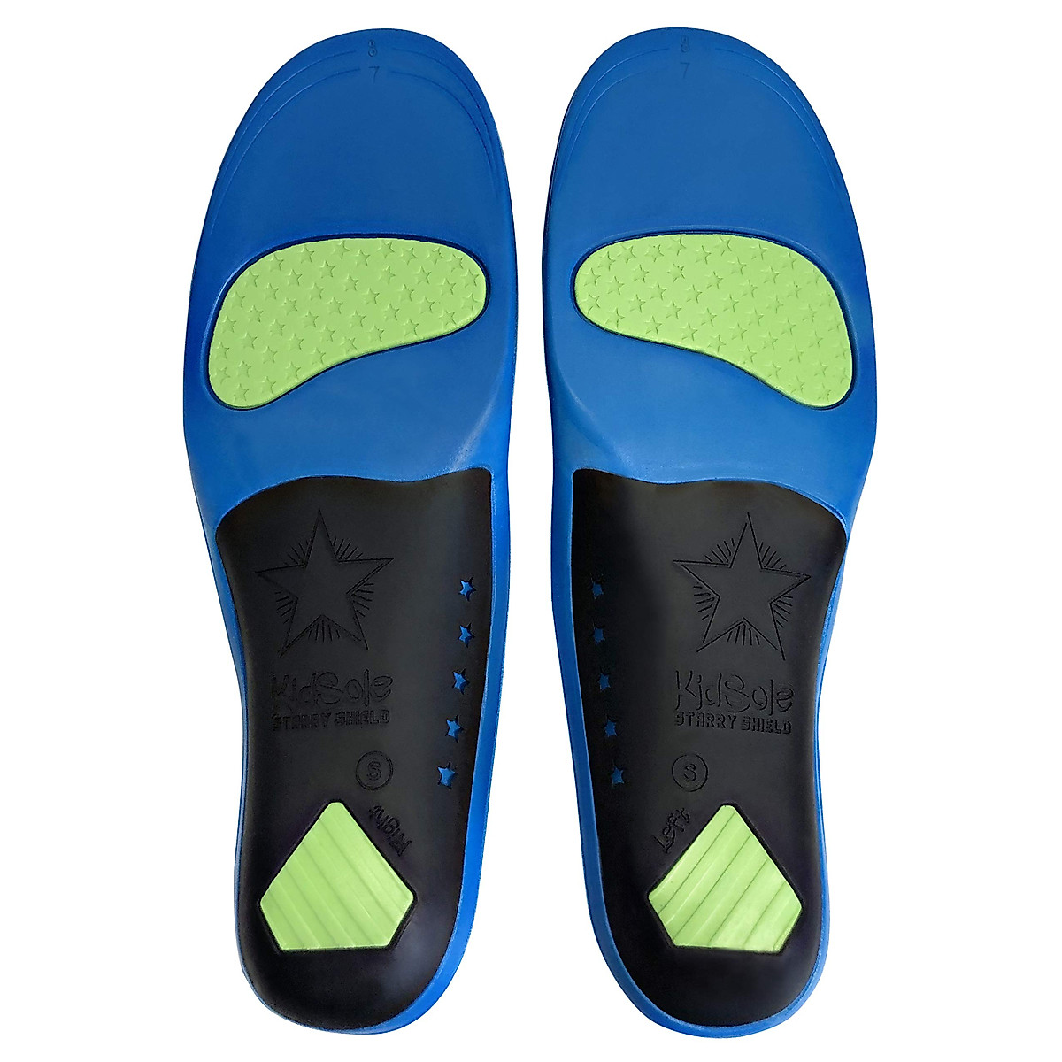 KidSole Children's Starry Shield Arch Support Insole for Comfort, Cushion, and Arch Support ((26 CM) Teenage Size 6.5-8.5)