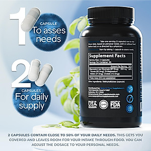 Natural Flow 4X Magnesium Supplement, Magnesium Glycinate, Taurate, Malate, Orotate Complex, Calm Sleep and Cramp Support Blend, No Mag Citrate or Oxide, 120 Capsules