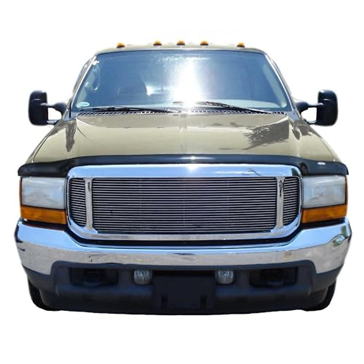 Auto Ventshade [AVS]Hoodflector / Bug Shield | 1999 - 2007 Ford F-250/F-350/F-450/F-550 Super Duty, 2000 - 2005 Ford Excursion, Medium Profile - Smoke, 1 pc. | 21208