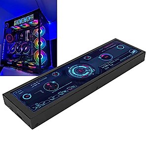 8.8 Inch Mini Monitor, 1920X480 Resolution CPU GPU Data Temperature Display, PC CPU Data Secondary Monitor, Customizable Screen Layout Function Support for RPi for Linux for